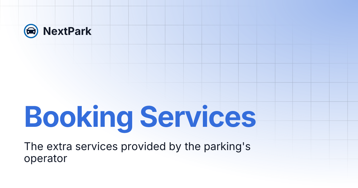 Booking Services | NextPark